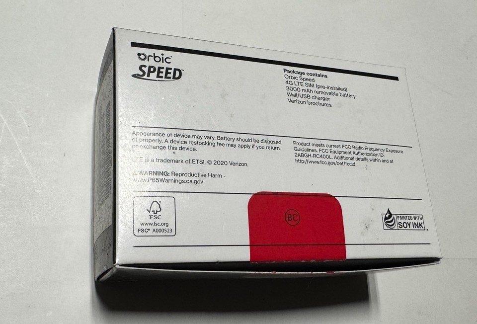 Verizon Orbic Speed RC400L 4G LTE Mobile Wi‑Fi Hotspot – Open Box | eBay