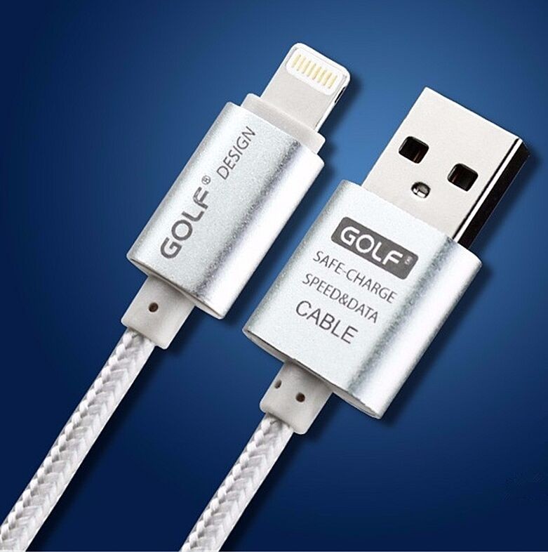 1.5M Original Golf USB Cable for iPhone 14 12 13 XR SE 5S iPad Air ...