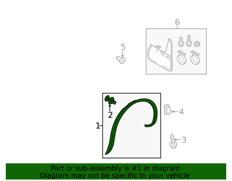 Genuine Volkswagen Wheel Opening Molding 7P6-854-819-B-9B9 | eBay