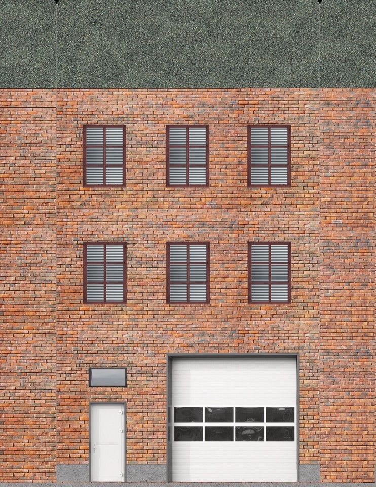 10 Strorefront Rear Side Flat Buildings for Backgrounds for O Scale ...