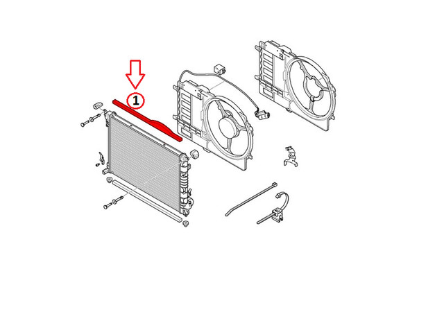 Mini R50 R53 Kühler Oben Schaumstoff Dichtung 17107515479 Neu Original ...