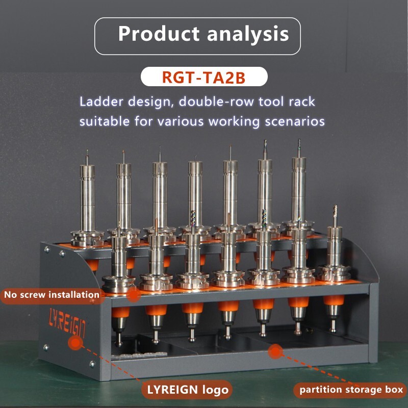 40 Taper Tool Wall Rack CAT40 BT40 Tool Holder Storage Tray CNC Storage ...