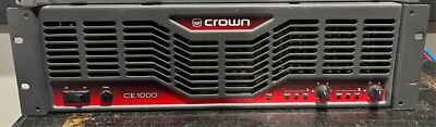Crown CE1000 2-Channel Power Amplifier 2000s - Black and Red. Works ...