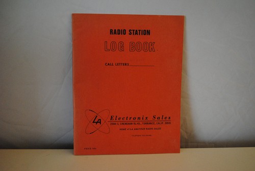 Vintage Radio Station Log Book LA Electronix Sales 1971 | eBay