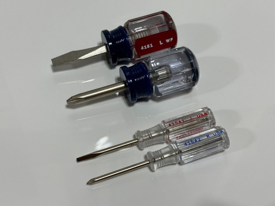 Craftsman USA (NOS) 4pc Stubby Precision Screwdriver Set - Phillips ...