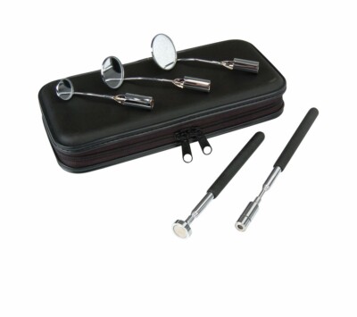 Evercraft LED Lighted Pick Up Tool & Mirror Set - Workshop 5pc Set In ...