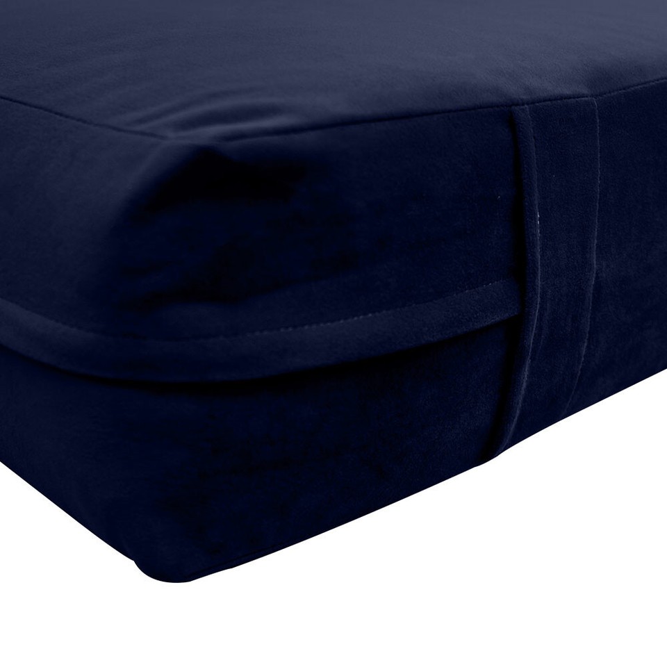 Model V4 Twin-XL Velvet Knife Edge Daybed Mattress Pillow Complete Set ...