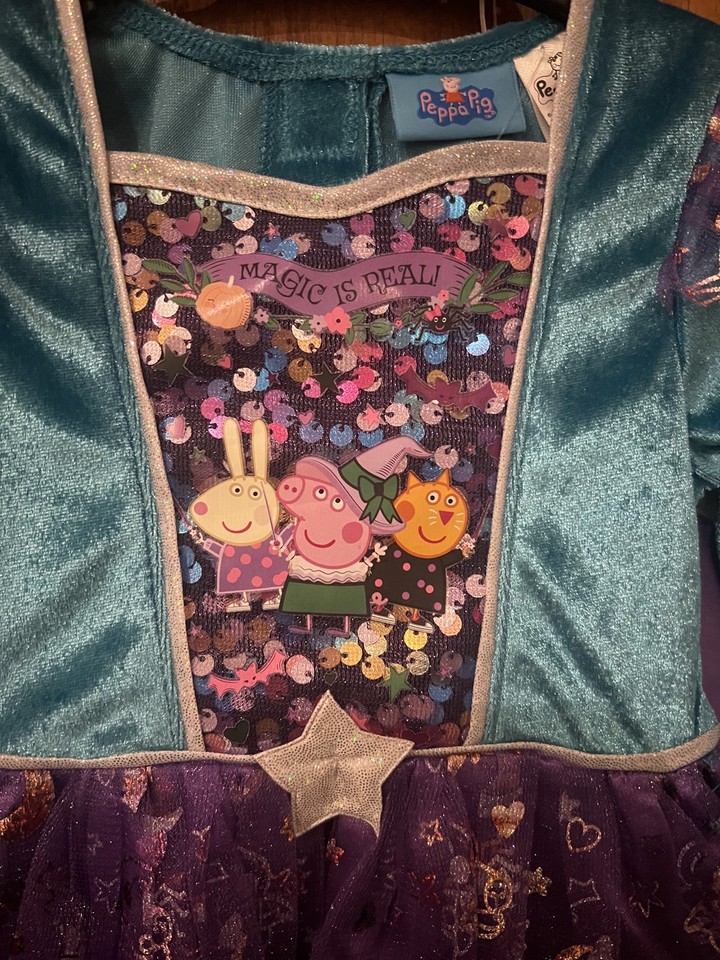 New Peppa Pig Witch Halloween Fancy Dress and Hat Costume 1-2 years | eBay