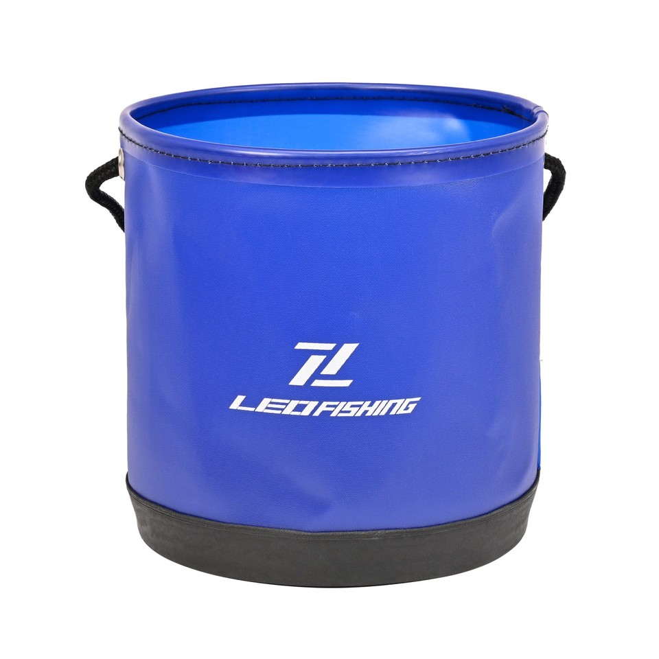 Round Folding Fishing Bucket With Lanyard Fishing Equipment For Fishing ...