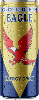 GOLDEN EAGLE ENERGY DRINK 24 / 48 x 250ml Cans PLANT BASED (NEXT DAY ...