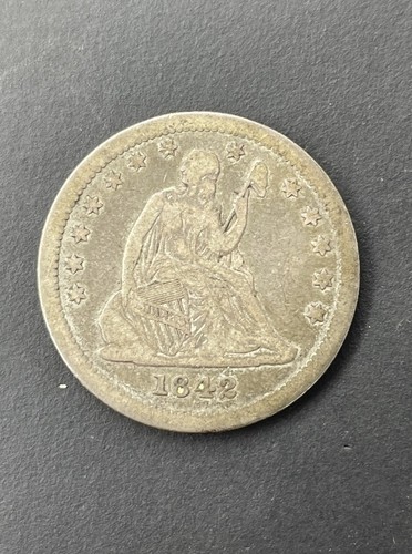 1842 O Seated Liberty Quarter NICE VF Vintage Silver 25c Authentic ...