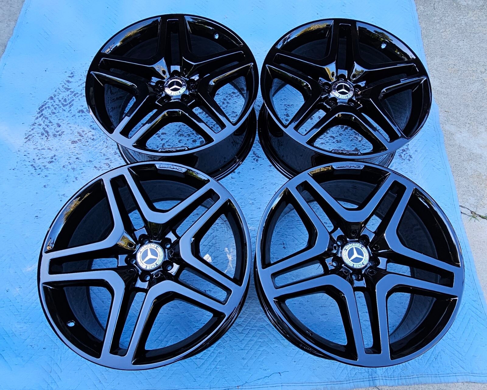 21" LKNEW OEM FACTORY ORIGINAL MERCEDES GL63 GL550 GL450 AMG BLACK ...