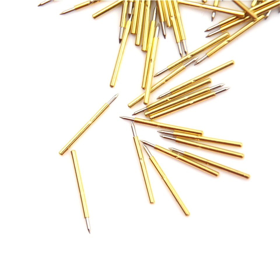 100pcs P75-B1 Dia 1.0mm Cusp Spear Spring Loaded Test Probes Pogo Pins ...