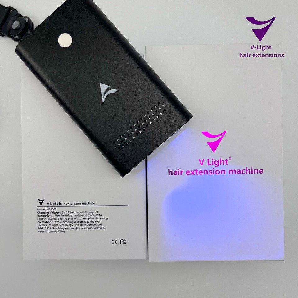 New UV Light Hair Extensions Kit Set Glue v light hair extension ...