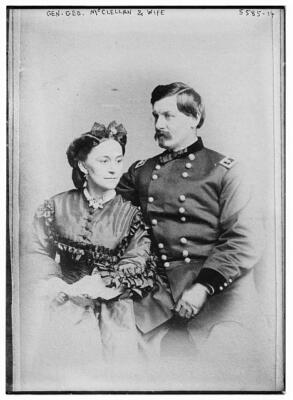 General George McClellan,wife,Mary Ellen Marcy,couple,Civil War ...