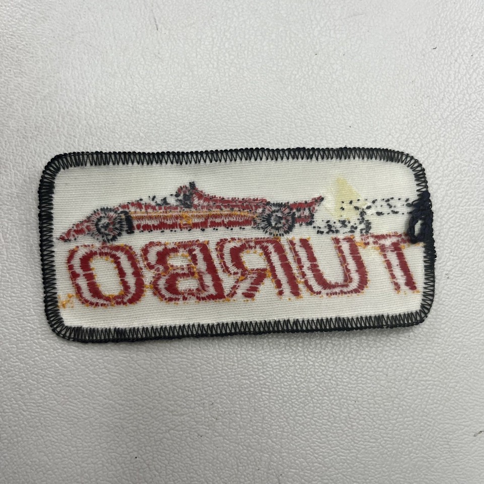 Vtg 1980s Arcade Car Racing SEGA TURBO Advertising Patch 23O7 | eBay