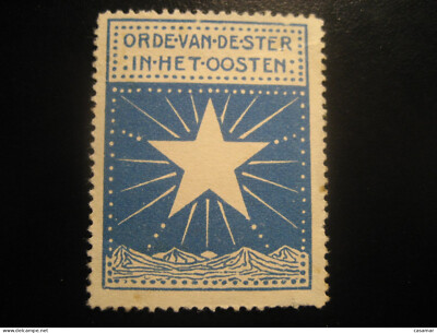 Amsterdam Orde Van Ster IN Met Oosten Stair Poster Stamp Label Vignette ...