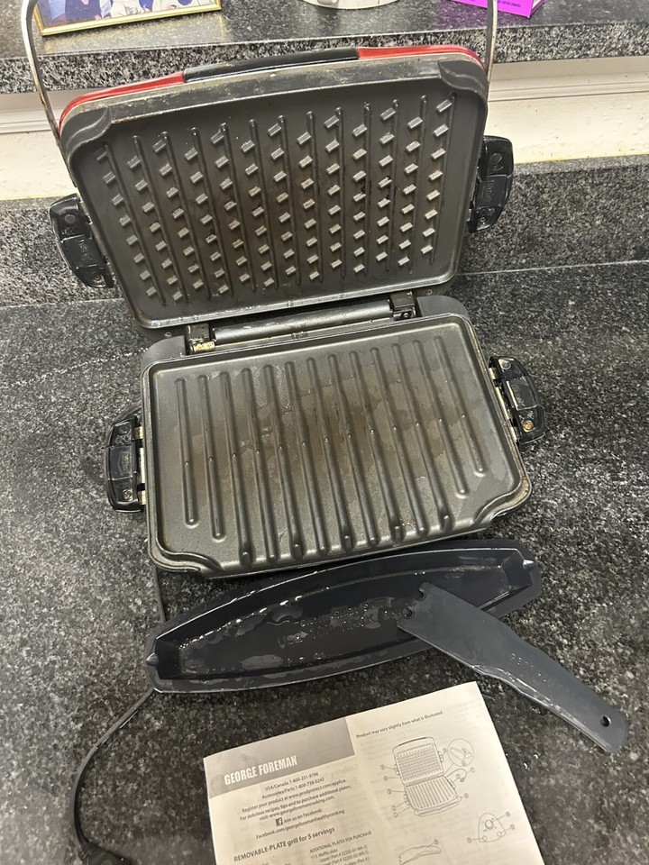 George Foreman Red Lean Mean Grill Machine | eBay