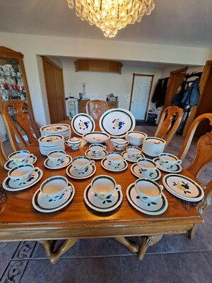 Blue Ridge Southern Pottery Ridge Harvest Pattern 79 Piece Dinnerware ...