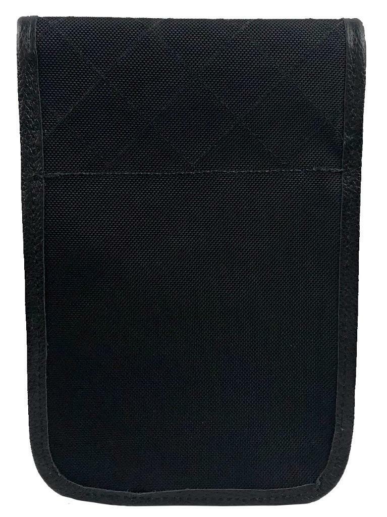 LEATHER & CANVAS SHOTGUN SHELL SPORTING CLAY SKEET TRAP POUCH Black USA ...