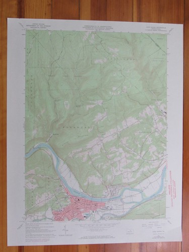 Lock Haven Pennsylvania 1973 Original Vintage USGS Topo Map | eBay