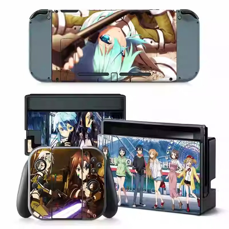 Nintendo Normal Switch Decal Retro Cover Skin Vinyl Stickers NES Joy ...