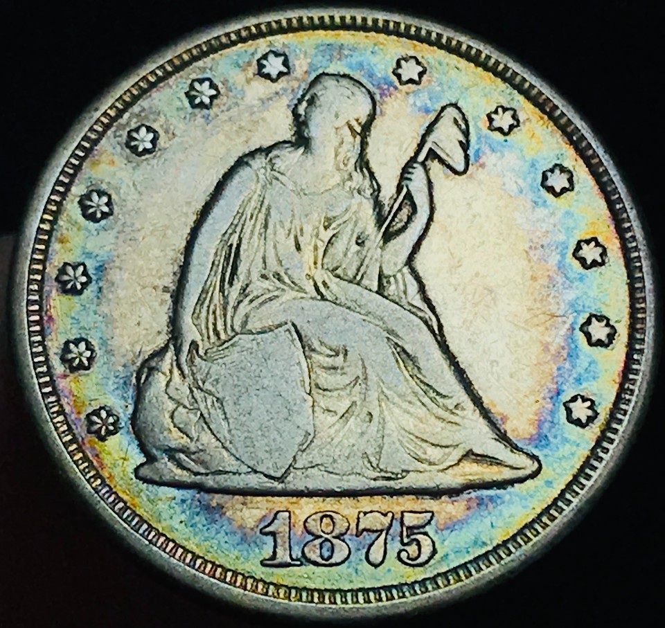 1875 CC Twenty Cent Piece 20C Ungraded Choice 90% Silver US Coin ...