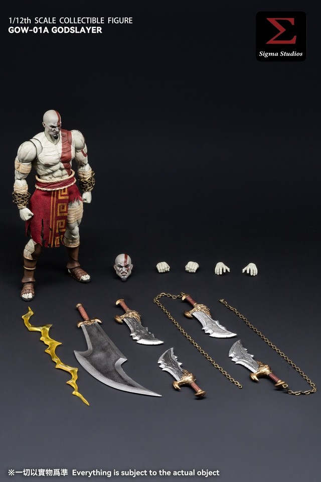 New SIGMA STUDIOS GOW-01A The God Kratos Ghost of War 1/12 Figure in ...