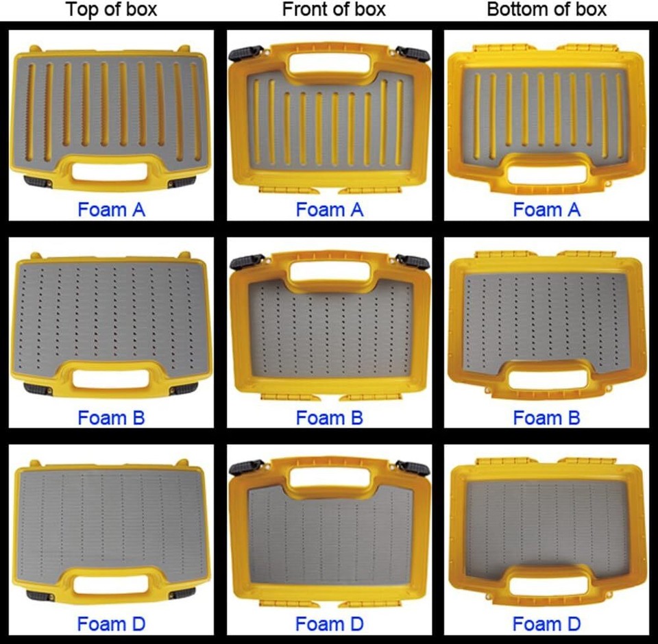 Aventik Streamer Fly Boxes Click Lock Large Streamer Flies Storage ...