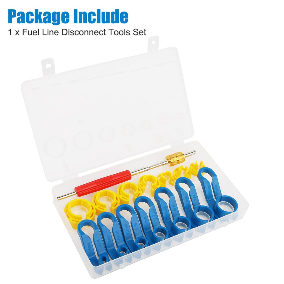 16PCS Car AC Line Quick Disconnect Fuel Line Removal Tools Kit 7-Size ...