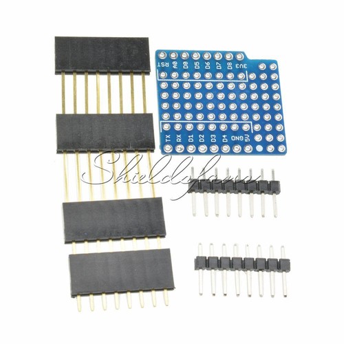 ProtoBoard Shield WeMos D1 Double Sided perf Board Arduino Compatible S ...