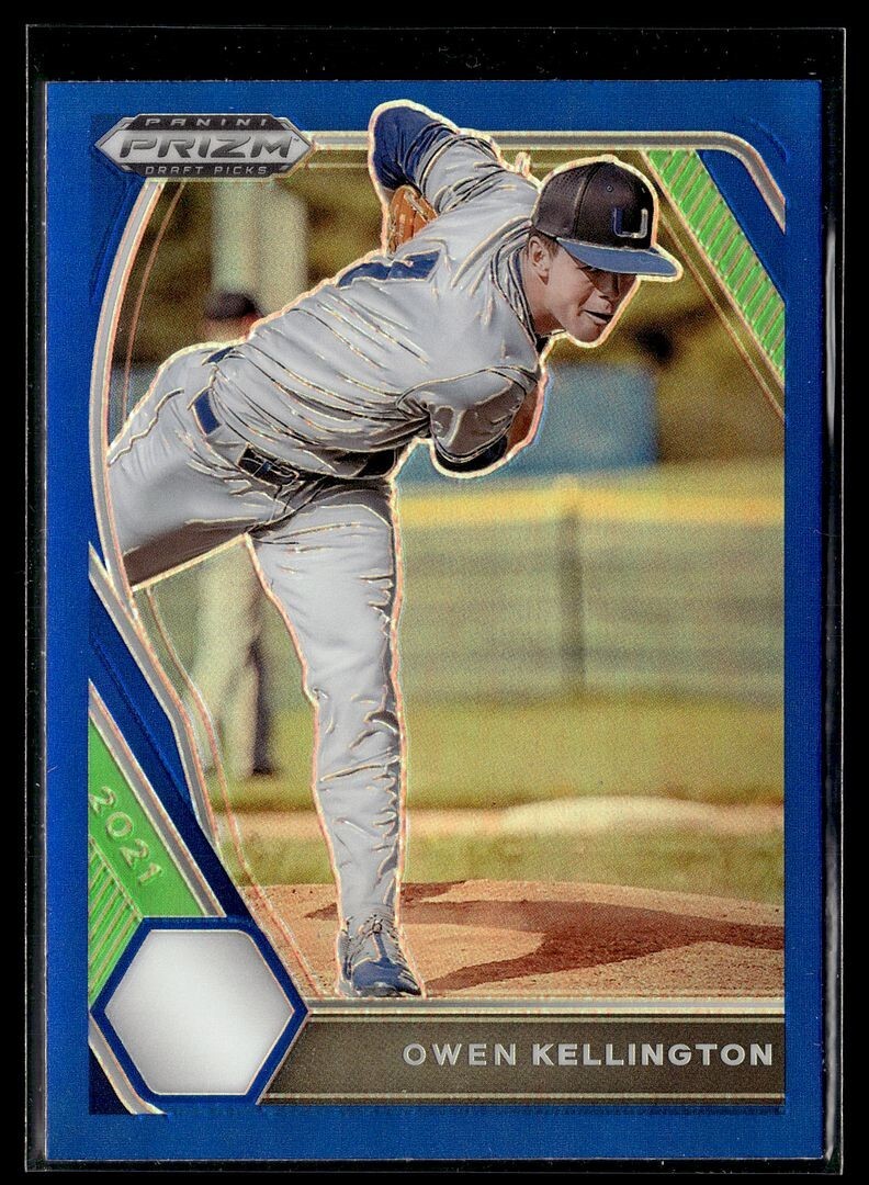 2021 PRIZM DRAFT BLUE OWEN KELLINGTON | eBay