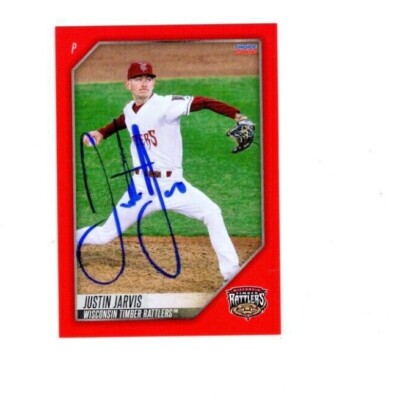 Justin Jarvis signed autographed 2022 Wisconsin Timber Rattlers ...