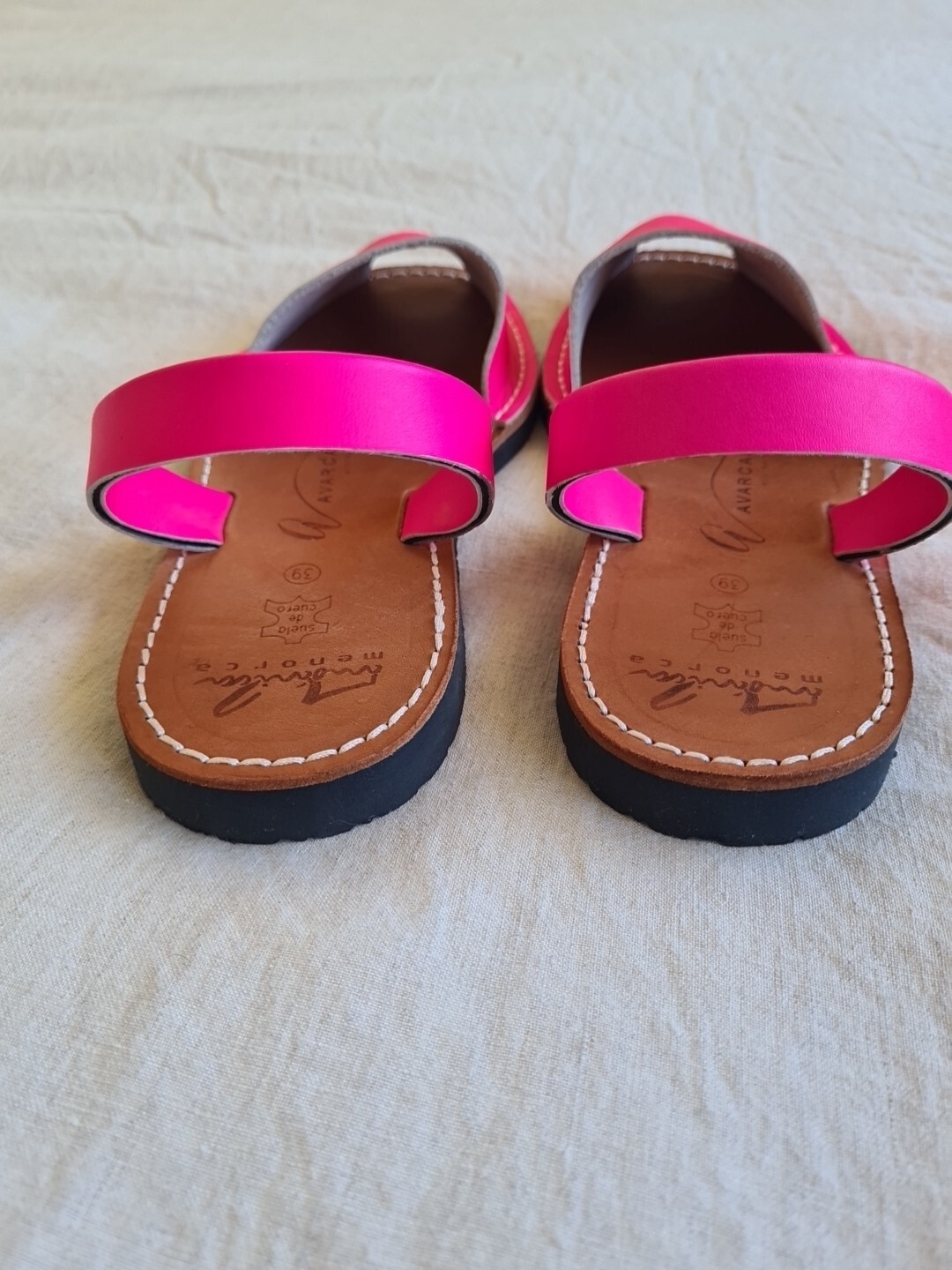 Avarcas Australia Size 39 Hot Neon Pink Menorca Sandals | eBay