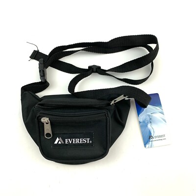 Everest Black White Small Signature Waist Pack 044KS NWT | eBay