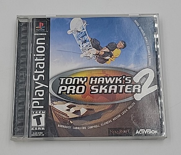 Tony Hawk's Pro Skater 2 PS1 Sony PlayStation 1 CIB Complete Black ...