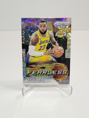 2019-20 Prizm Basketball LeBron James Fearless Disco Refractor SP ...