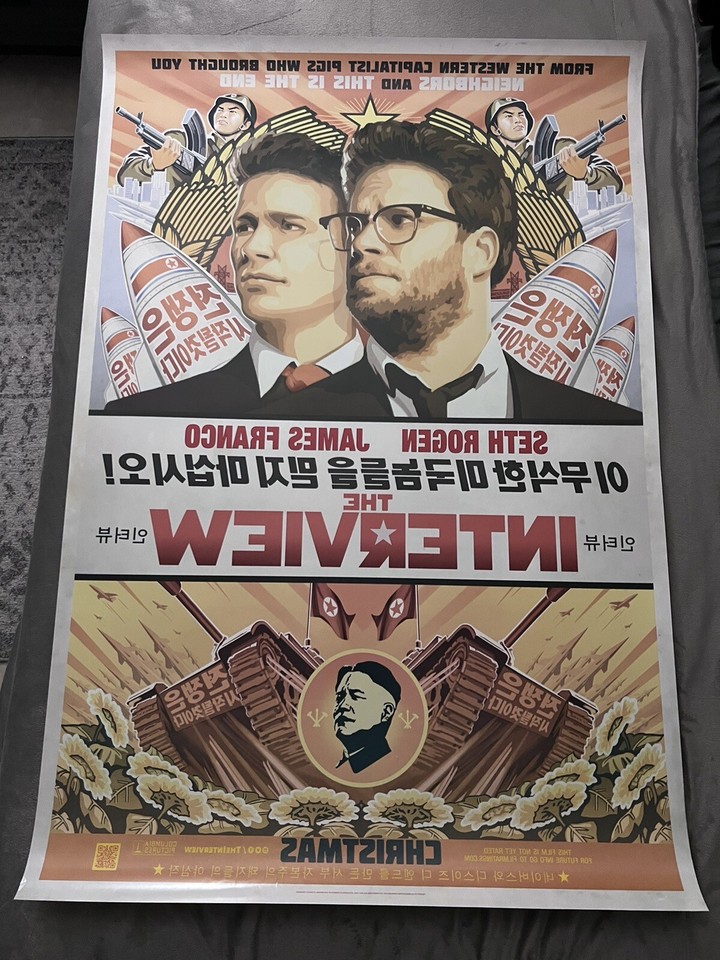 The Interview movie posters 27x40 double sided | eBay