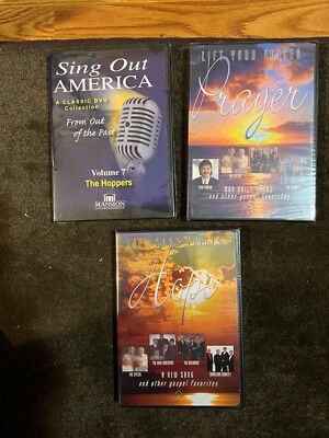 3 DVD LOT, SING OUT AMERICA THE HOPPERS, LIFT UP YOUR VOICES: PRAYER ...