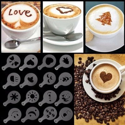 RSINC16 pc Coffee Shape Print coffee shape Maker Cappuccino ...