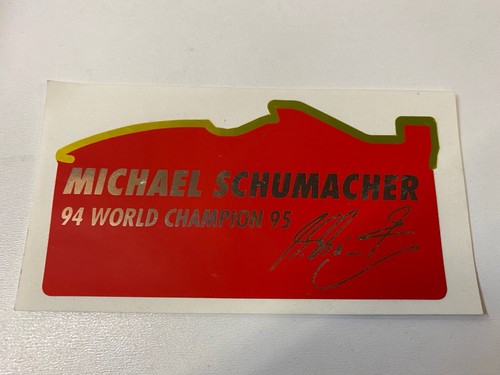 Michael Schumacher Ferrari Aufkleber Sticker F1 Formel1 Logo World ...