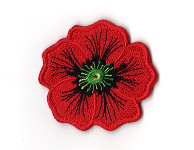 Red Poppy Flower Patch | Symbol Memorial Remembrance Veteran's Day ...
