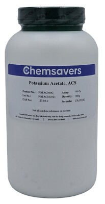 Potassium Acetate, ACS, 99+%, 500g | eBay