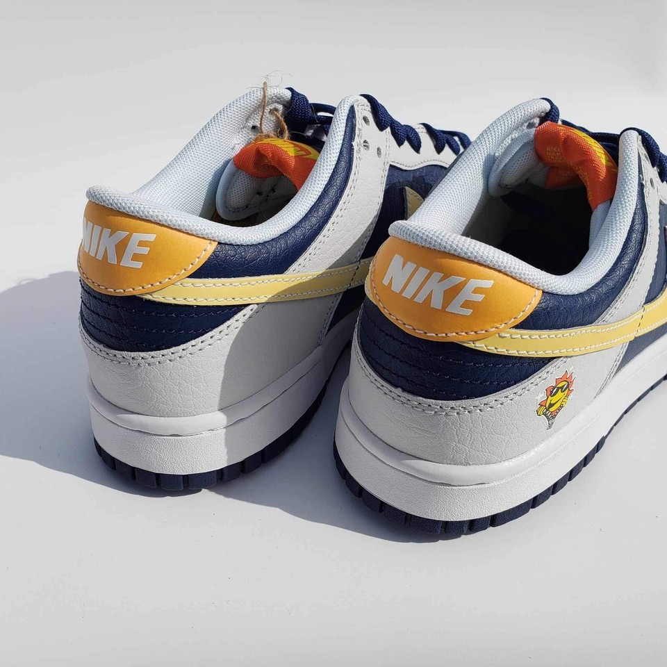 Nike Dunk Low GS UV Reactive Photon Dust Midnight Navy Size 6Y FN6968 ...