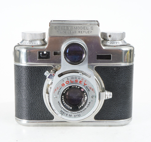 - BOLSEY MODEL C TWIN LENS RANGEFINDER CAMERA WITH WOLLENSAK 44MM F3.2 ...