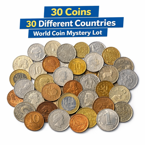 30 World Coins Lot – 30 Different Countries – Foreign Coin Collection ...