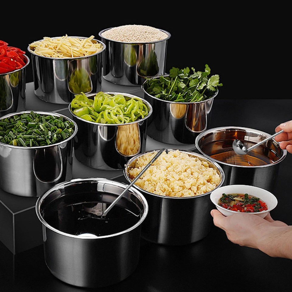 2 Pcs Stainless Steel Ladle Soup Set Measuring Spoon Small Ladles for ...