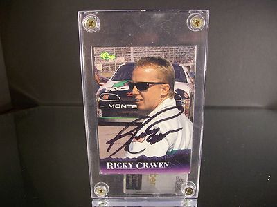 Rare Ricky Craven #41 Kodiak Classic AUTOGRAPHED 1996 Card #45 With ...