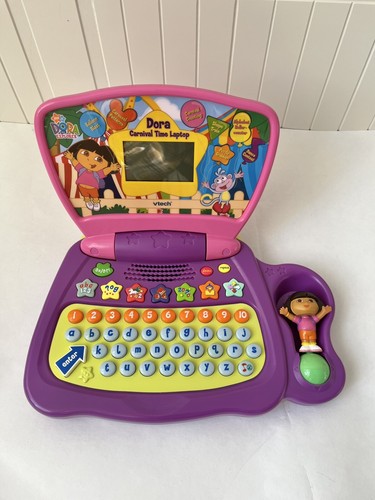 VTech Dora The Explorer Carnaval Time Learning Laptop Nickelodeon ...