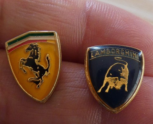 lot 2 PIN'S LOGO FERRARI LAMBORGHINI | eBay